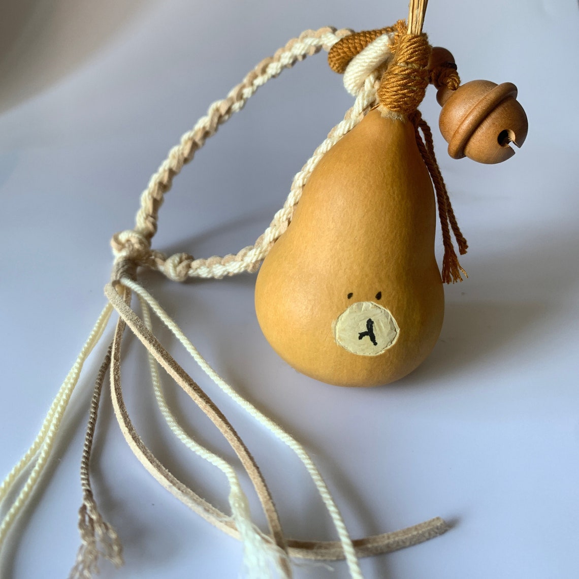 Adorable Gourd Pendant Bear Expression Design - Etsy