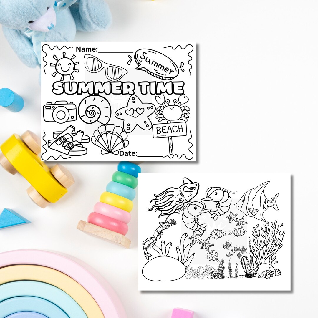Coloring Pages for Preschoolers |summer Time Coloring Pages | Ocean ...