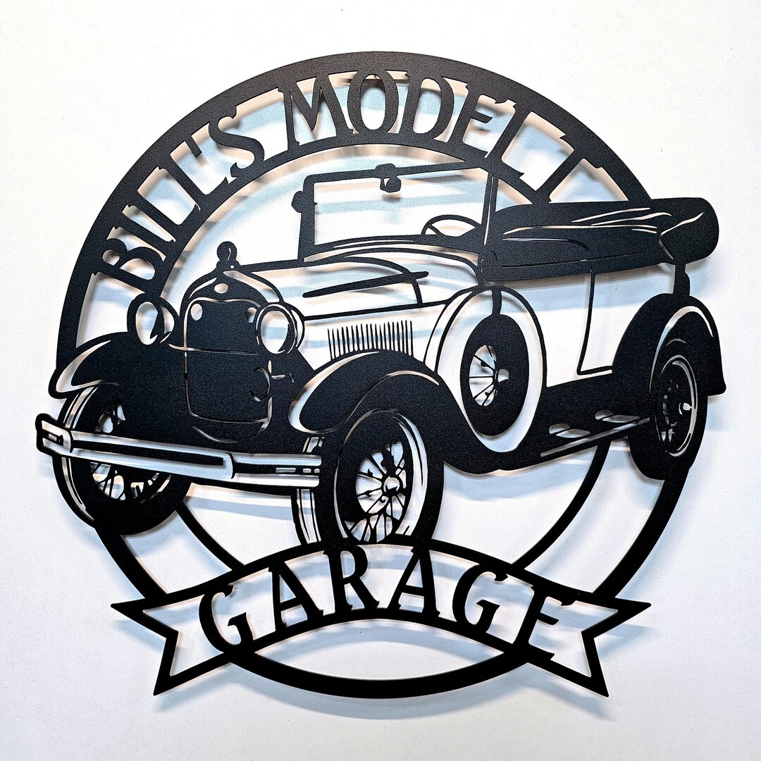 Ford Model T 1929 Wall Art, Mustang Garage, 1929 Model T, Model T Decor ...