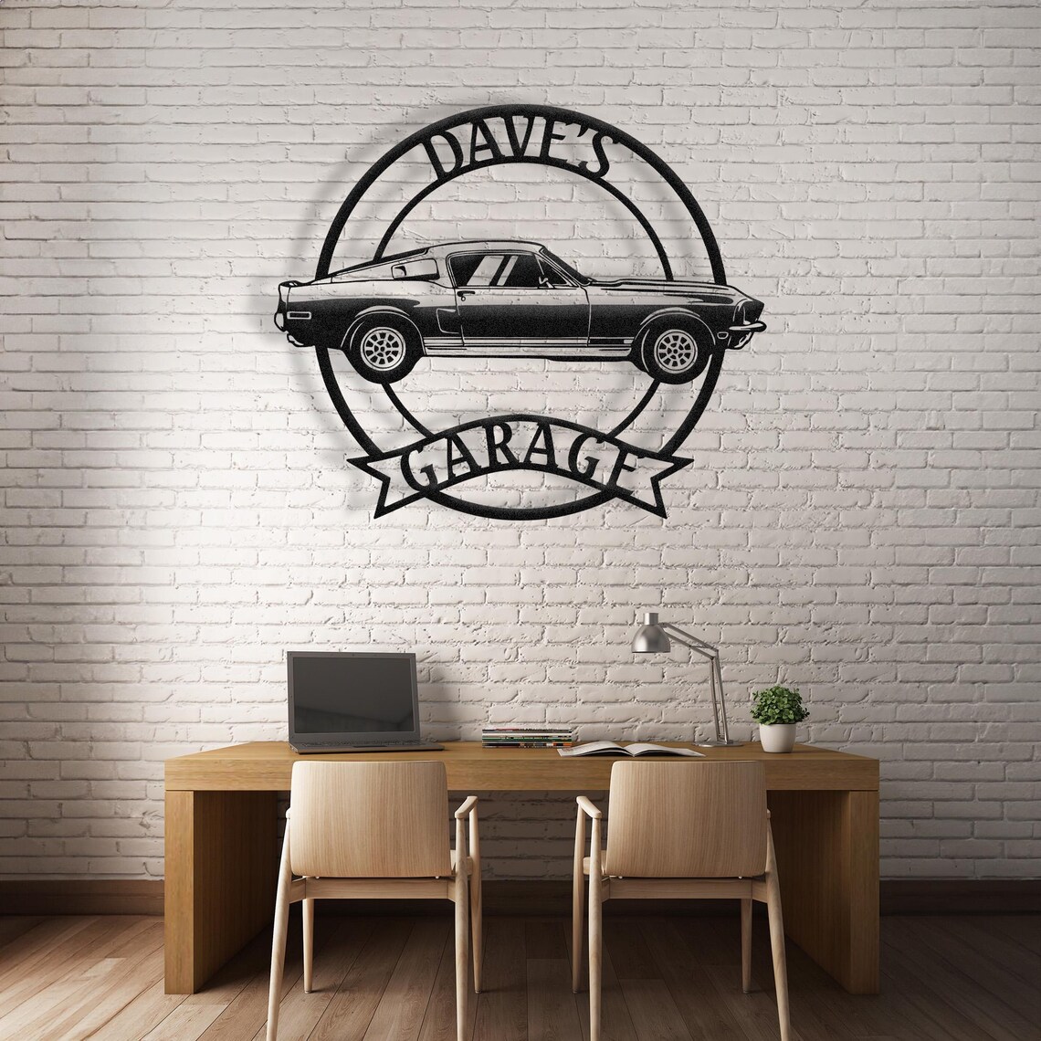 1968 Mustang Shelby GT500 Wall Art, Shelby GT500, Mustang Garage ...