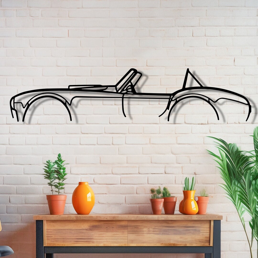Cobra 427 Metal Wall Art, Car Garage Wall Sign, Racing Automobile Decor ...