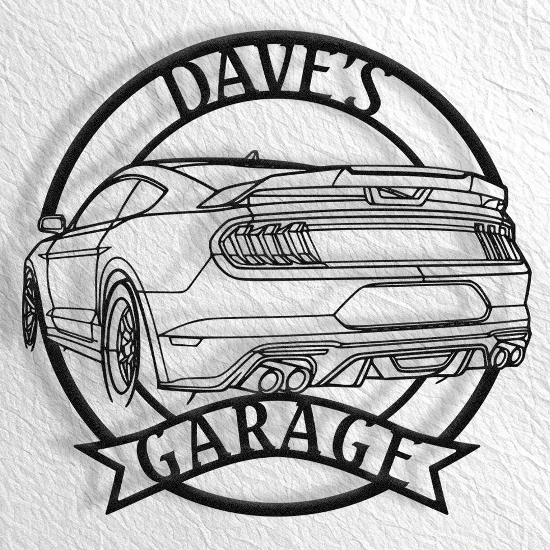 2020 Mustang GT Wall Art, Mustang GT, Mustang Garage, Mustang Sign ...
