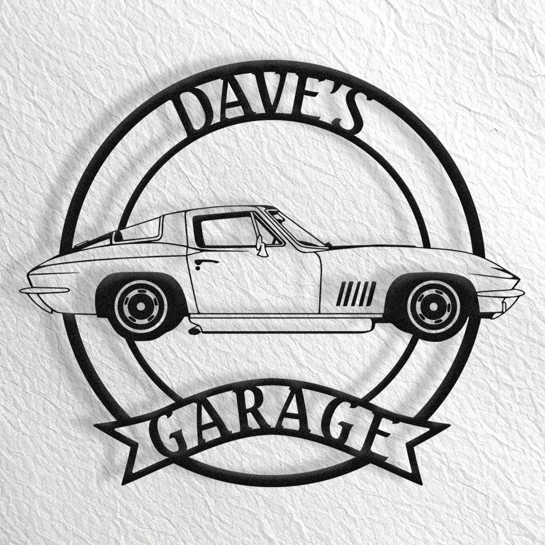 1967 Stingray Sign, Stingray Garage, Stingray Accessories, Custom Car ...