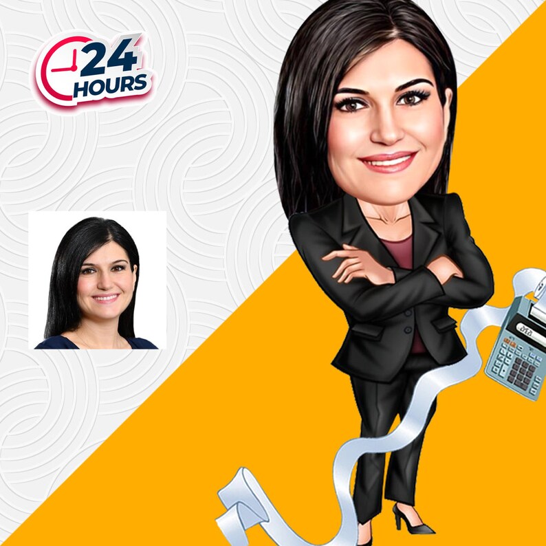 Accountant Figurine Trinket, Custom Caricature Portrait, Gift for ...