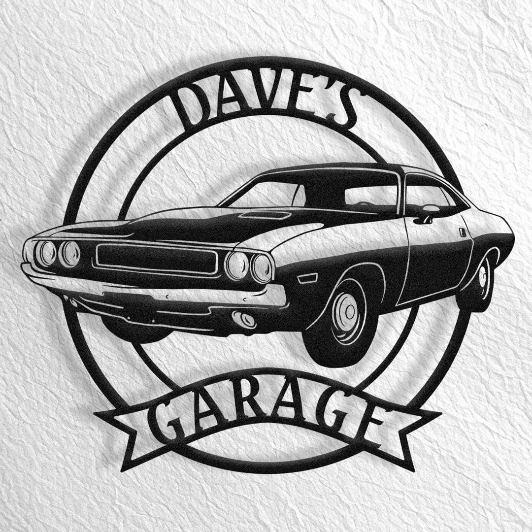 1970 Challenger Wall Sign, 70 Challenger Metal Wall Art, Challenger ...