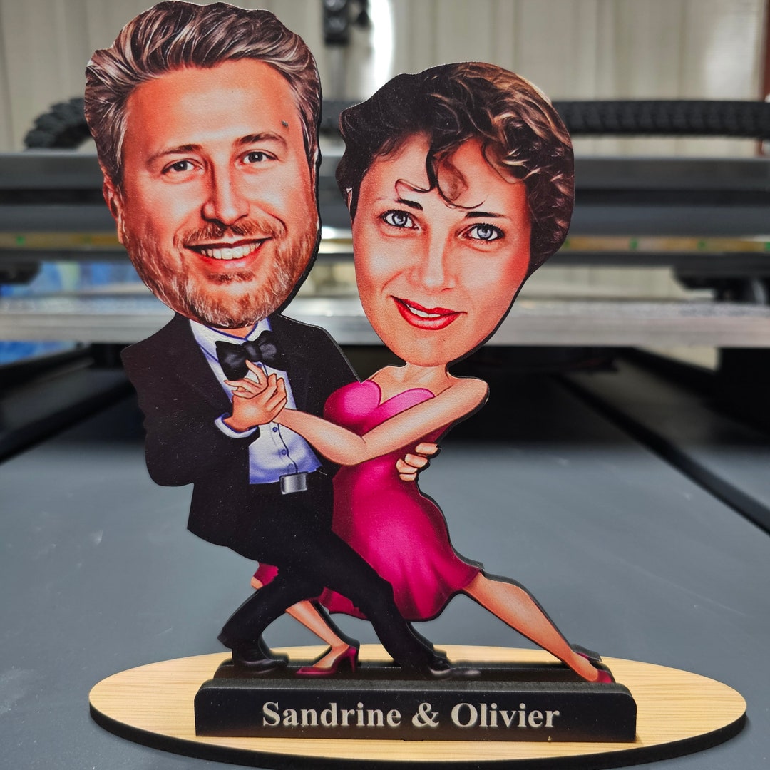Dance Figurine Trinket, Couple Figurine Trinket, Custom Cartoon ...