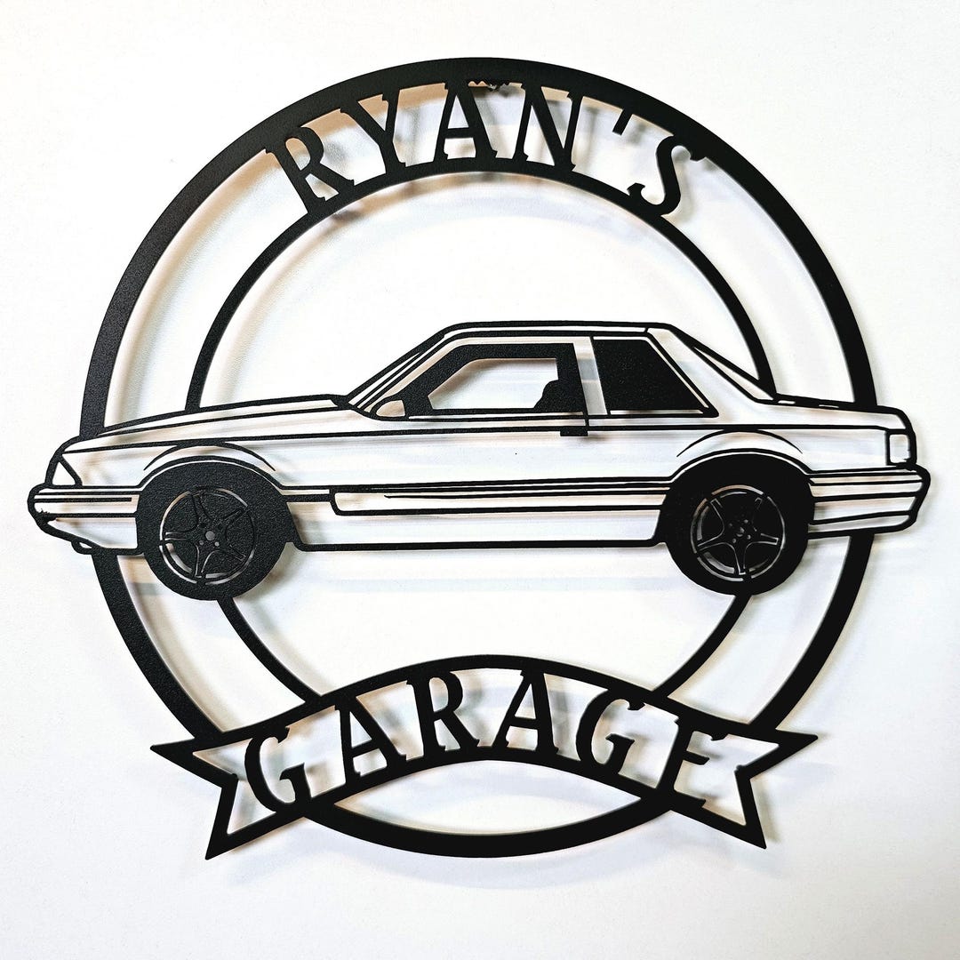 1989 Ford Mustang Notchback Side Wall Art, Mustang Garage, Mustang ...