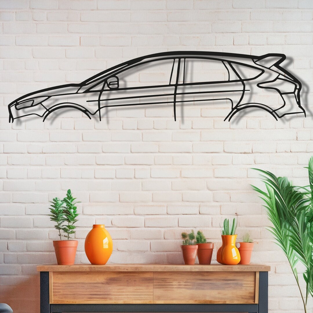 Ford Focus RS Metal Wall Art, Focus Garage, Car Garage Wall Sign ...