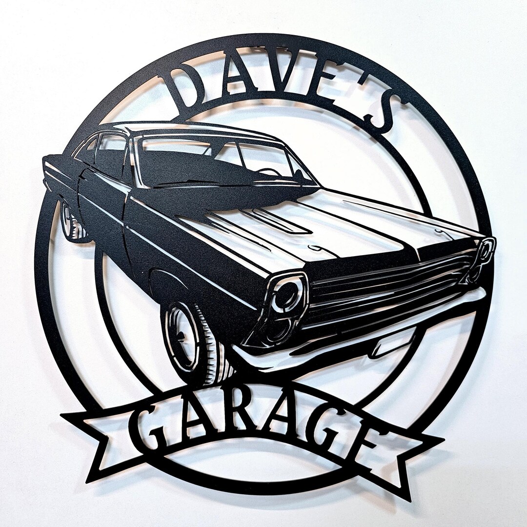 1966 Fairlane Gt Metal Wall Art, Fairlane Garage, Fairlane Accessories ...