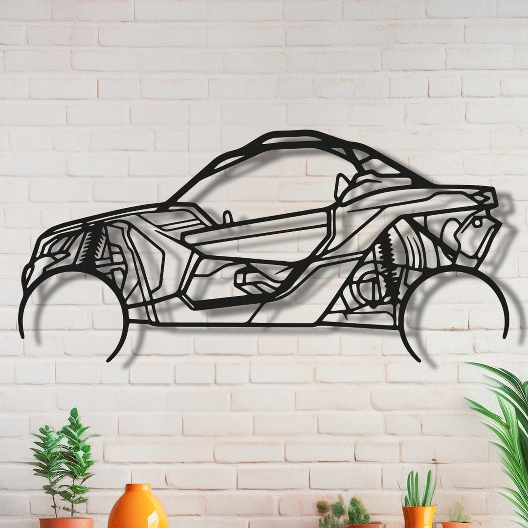 Buggy X3 Metal Silhouette Wall Art, Buggy Garage, Buggy Wall Sign ...