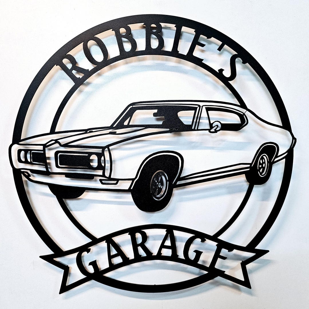 1968 Pontiac GTO Hardtop Metal Sign, 1968 Pontiac GTO, Pontiac ...