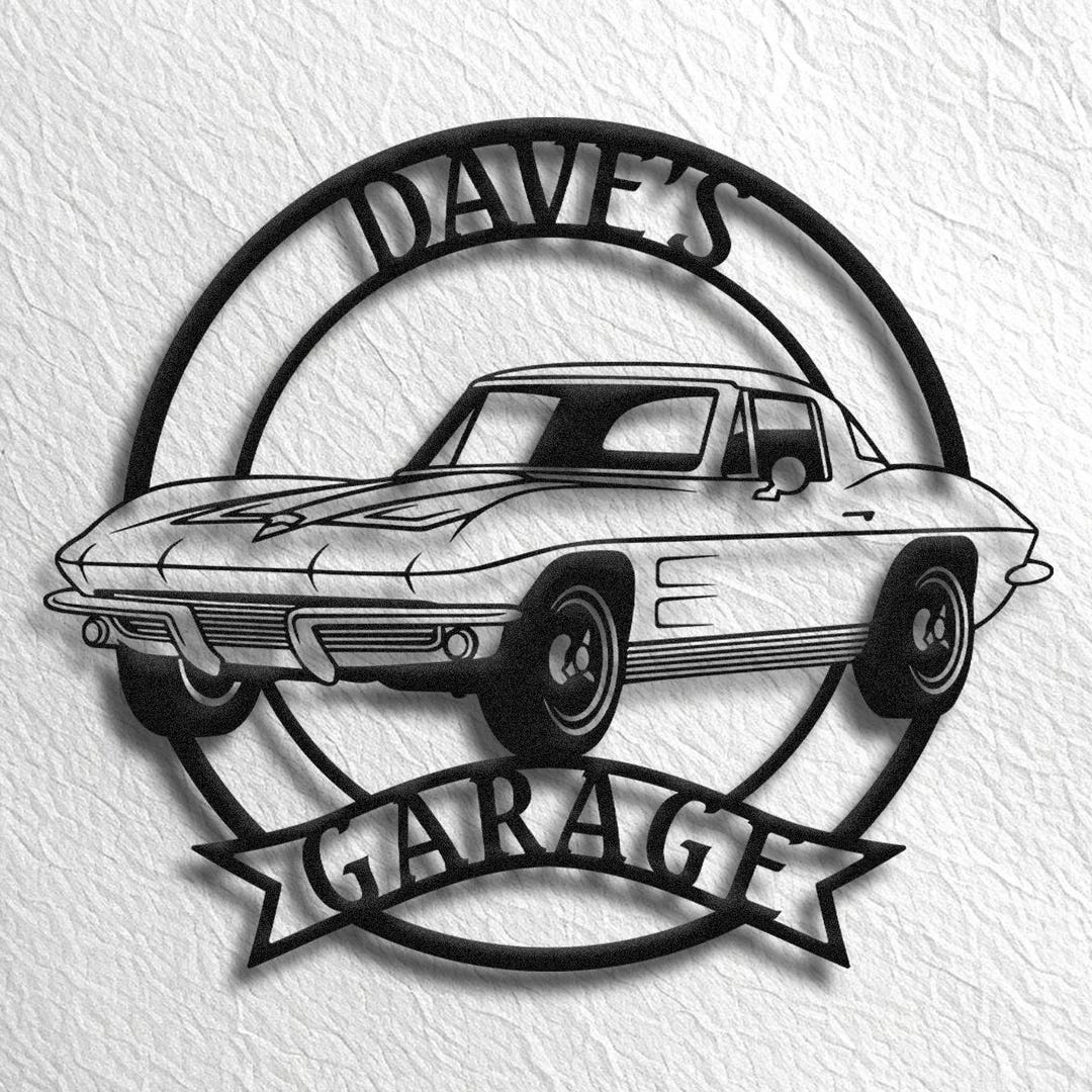 1964 Stingray Wall Sign, Stingray Garage, Stingray Accessories, Custom ...