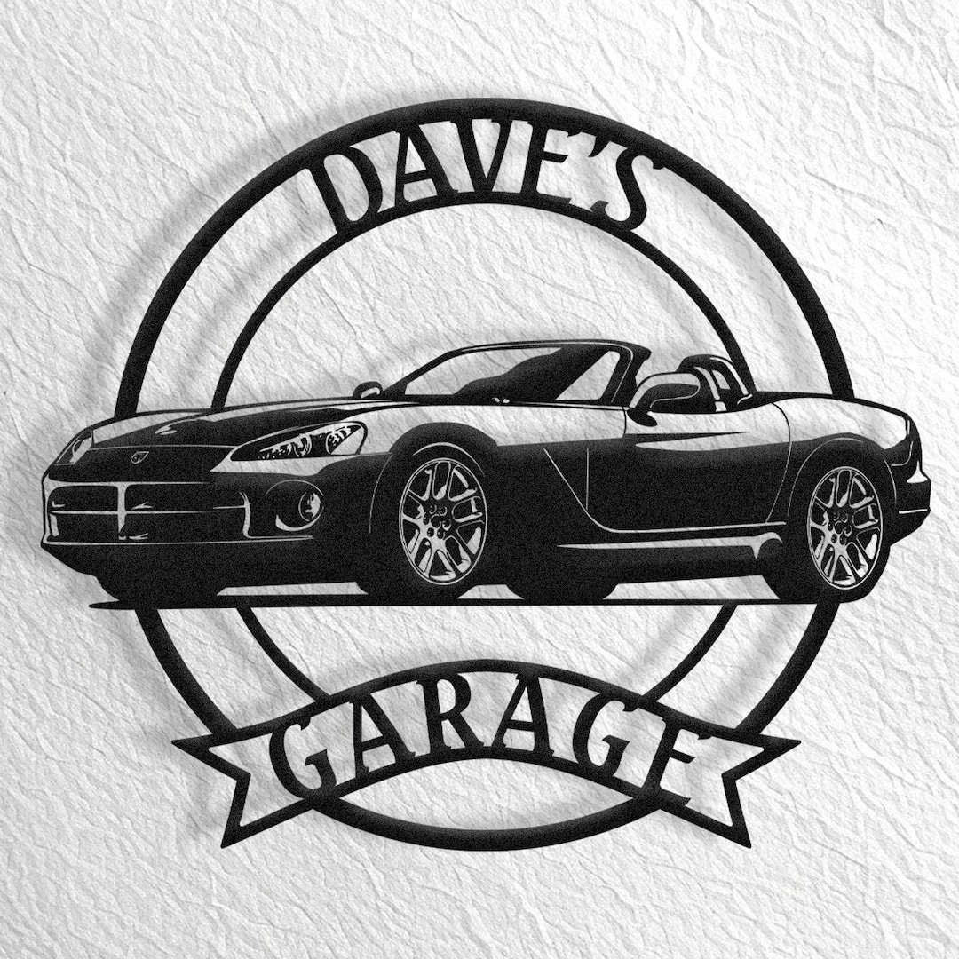 2003 Viper SRT-10 Metal Sign, SRT10 Metal Wall Art, Viper SRT-10 Decor ...