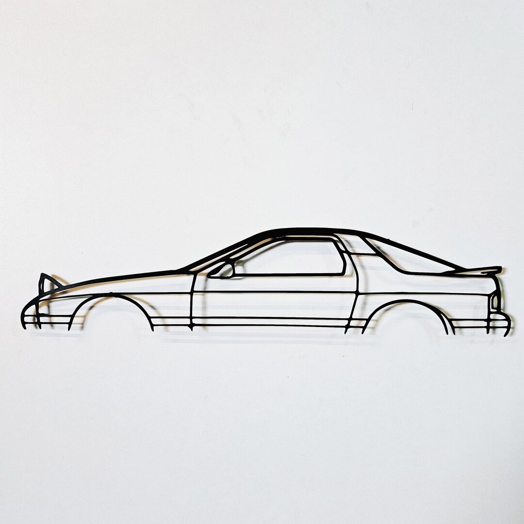 Mazda RX-7 FC GTU Metal Wall Art, Car Garage Wall Sign, Racing ...