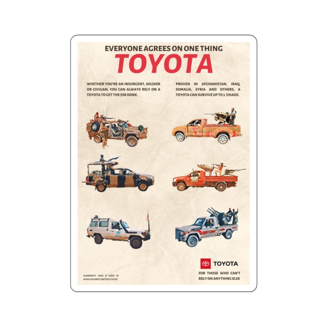 Toyota Regime Change Dice Cut Sticker Funny Sticker Toyota Humor ...