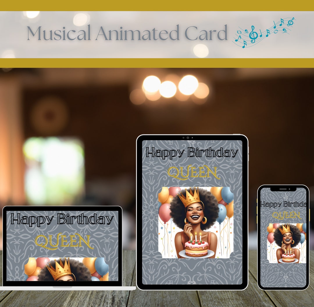 Digital Musical Birthday Card With Music Playing Card Gift Card for ...