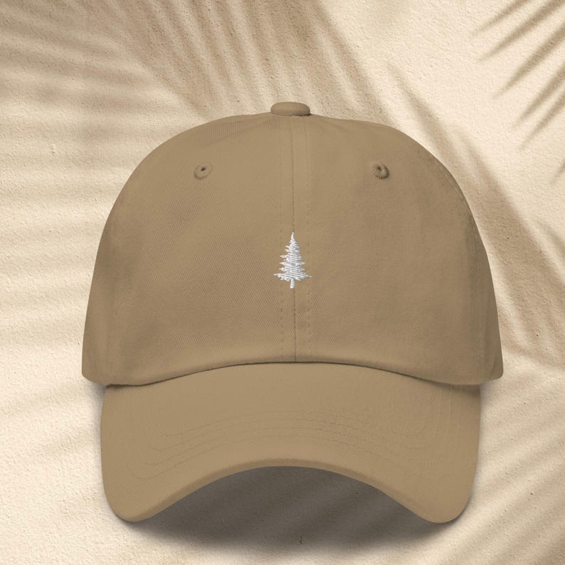 Pine Tree Hat Embroidered Front and Back Hat Mama Vintage Cap Mother's ...