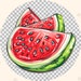Watercolor Juicy Watermelon Slice PNG, Picnic Clip Art, Summer Fruit ...