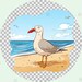 Watercolor Nautical Summer Beach PNG, Ocean Clip Art Portrait, Travel ...