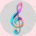 Watercolor Music Notes PNG, Symbol Note Clip Art, Melody Sound Clipart ...
