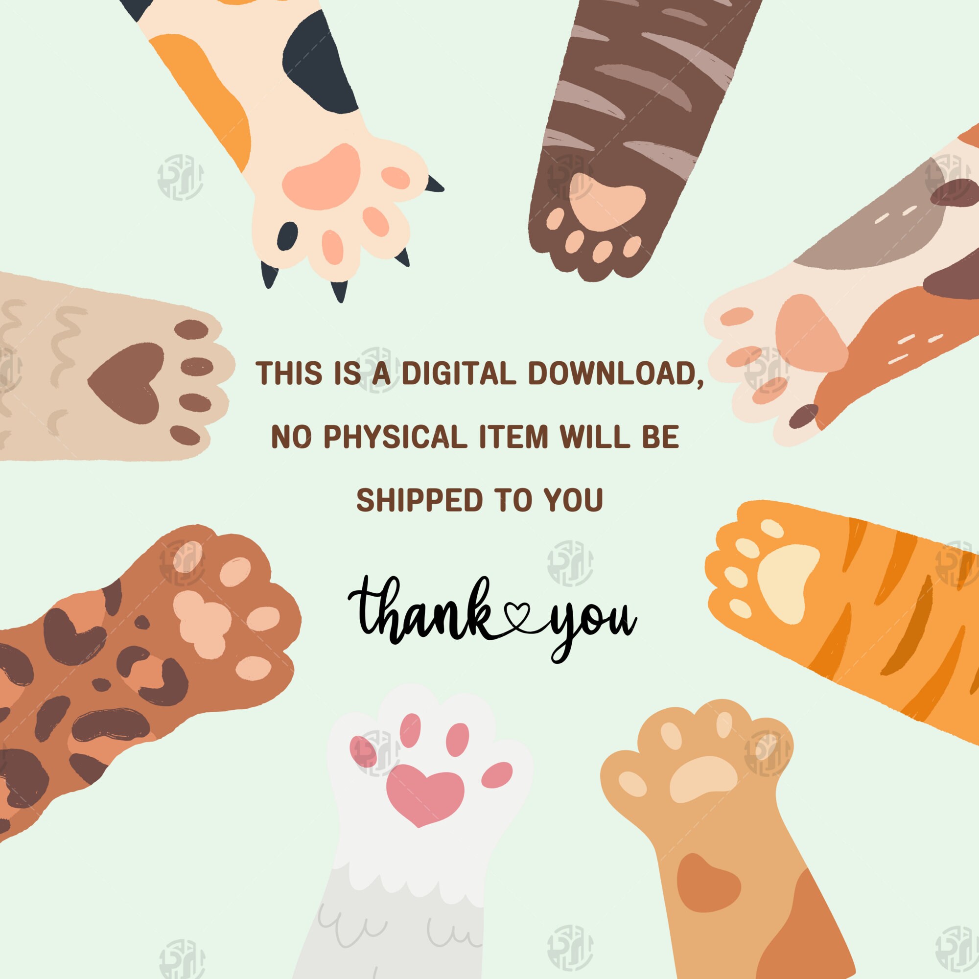 Watercolor Whimsical Cats PNG, Quirky Kitten Clip Art Portrait, Cute ...