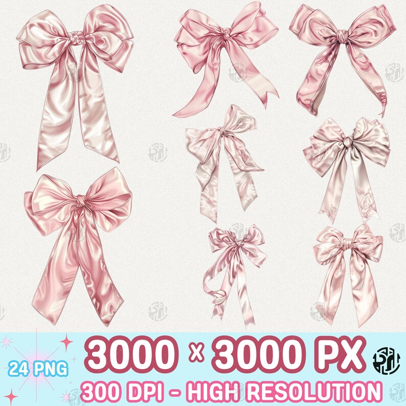 Watercolor Cute Pink Bow PNG, Coquette Bows Clip Art Portrait, Pretty ...