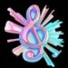Watercolor Music Notes PNG, Symbol Note Clip Art, Melody Sound Clipart ...