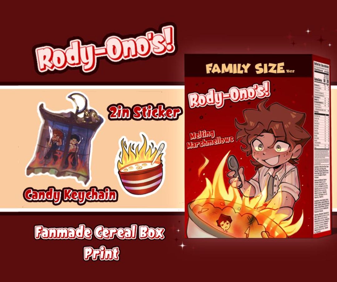 Fanmade Deadplate Candy Keychain and Cereal Box Print - Etsy