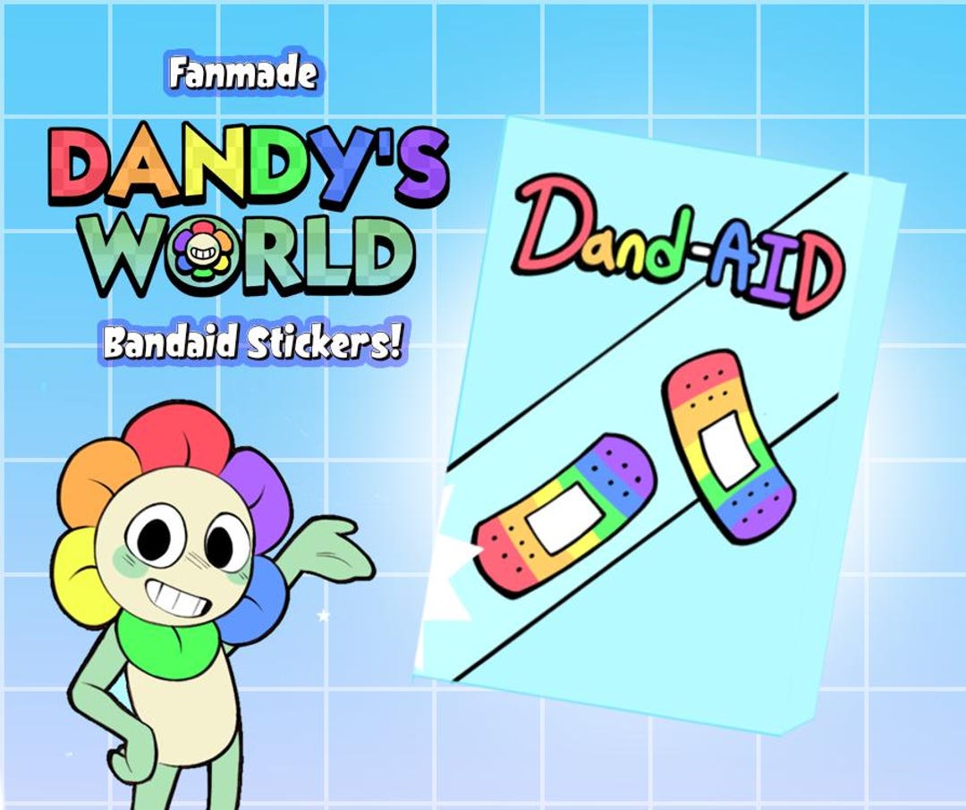 Dandys World Dandy-aid Stickers Fanmade - Etsy