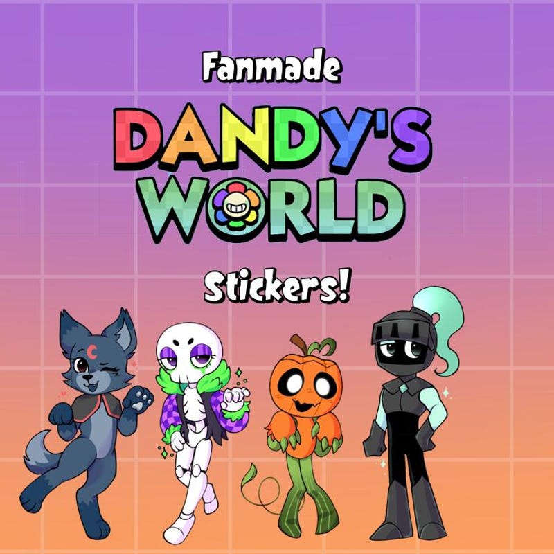 Dandy World Stickers - Etsy