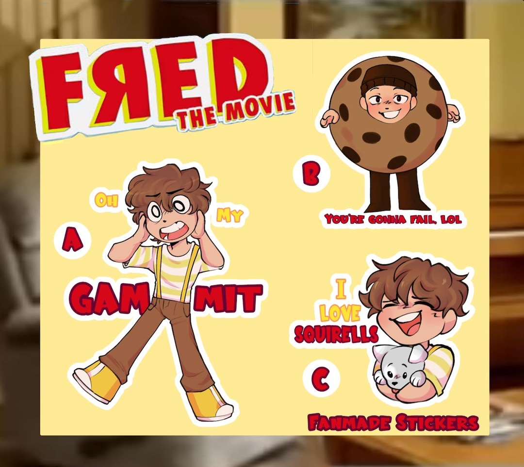 Preorder - Fanmade Fred the Movie Stickers 2in - Etsy