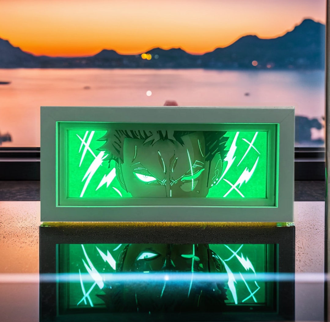 Zoro, Anime, 3D, Led Light Box, for Him, Her, Birthday Gift, Bedroom ...