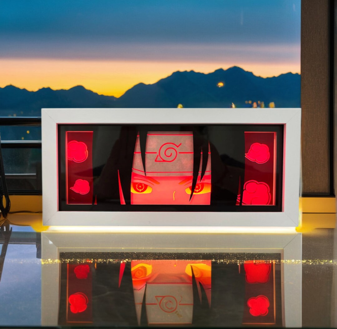 Anime Light Box, Itachi Uchiha, 3D, Led Light Box, for Him, Her ...