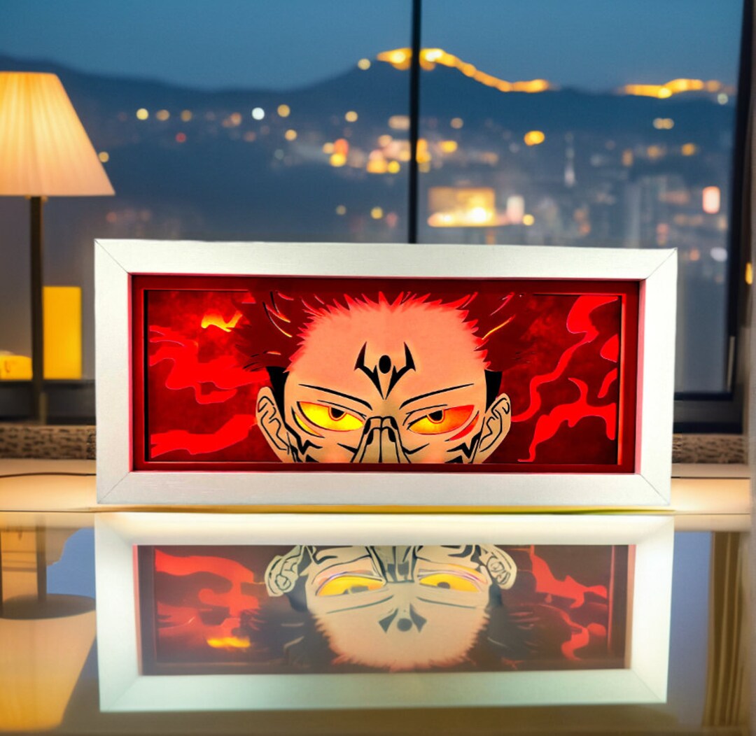 Anime Light Box, Ryomen Sukuna, 3D, Led Light Box, for Him, Her ...