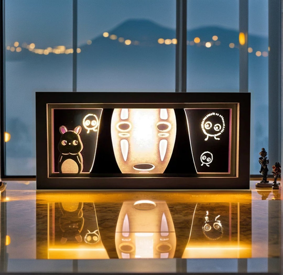 Anime Light Box, Kaona N0 Face, 3D, Led Light Box, for Him, Her ...