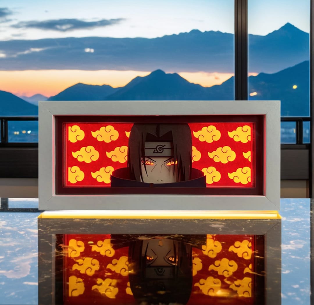 Akatsuki Itachi, Itachi Uchiha, Anime, 3D, Led Light Box, for Him, Her ...