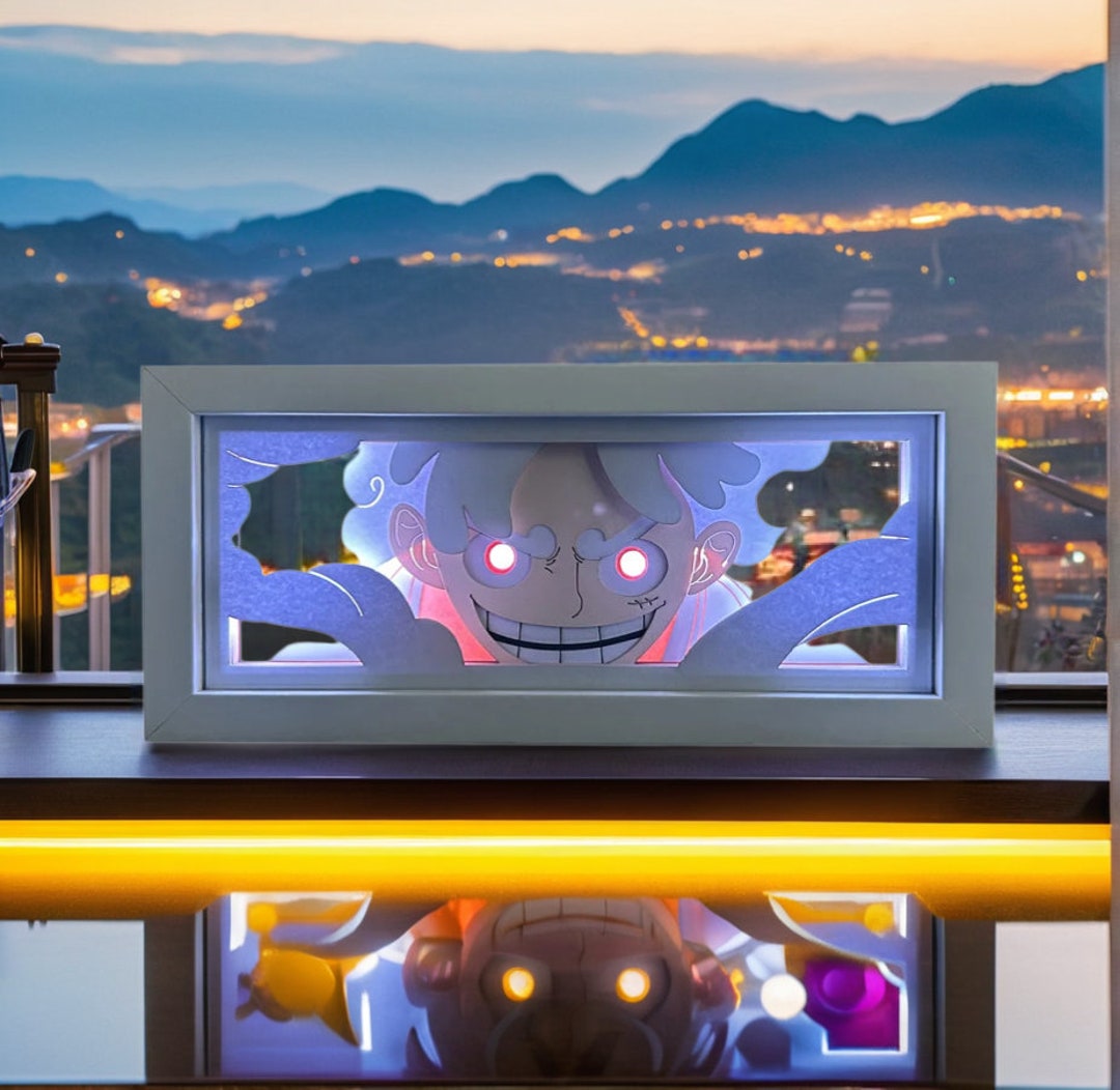 Anime Light Box, Gear 5, Nika Lufy, Anime, 3D, Led Light Box, for Him ...