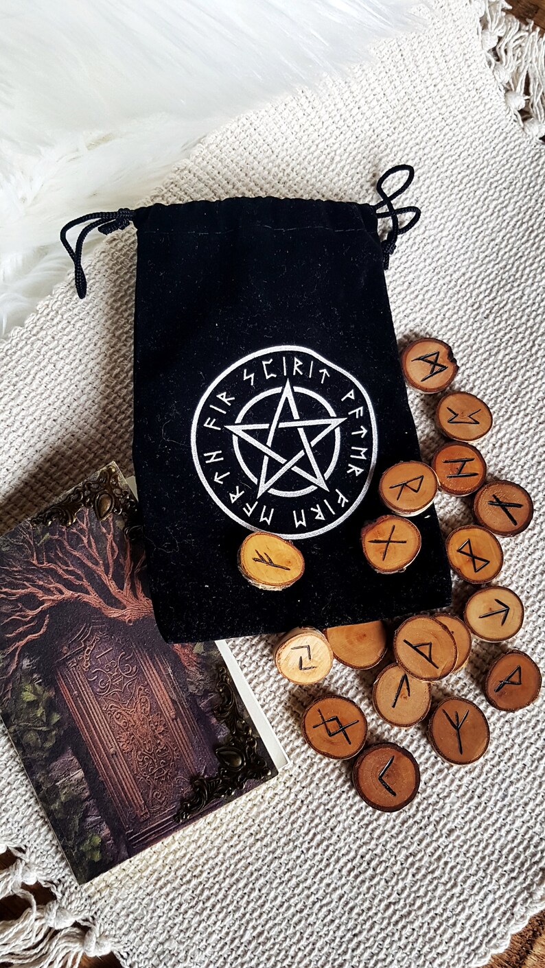 Wooden Rune Set 2 made of Birch Wood - Etsy
