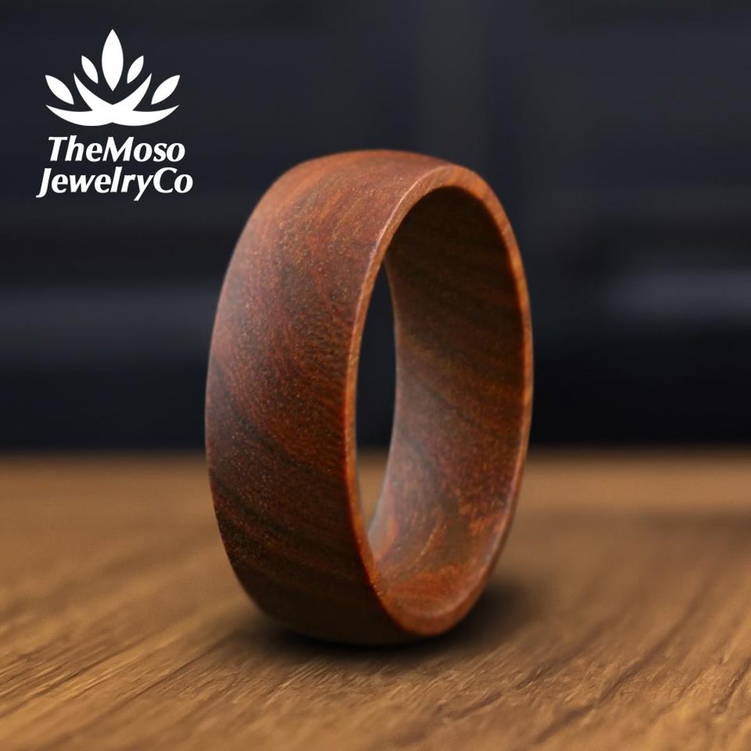 Mens Wooden Wedding Rings Wood Rings for Men Wedding Bands With Wood ...