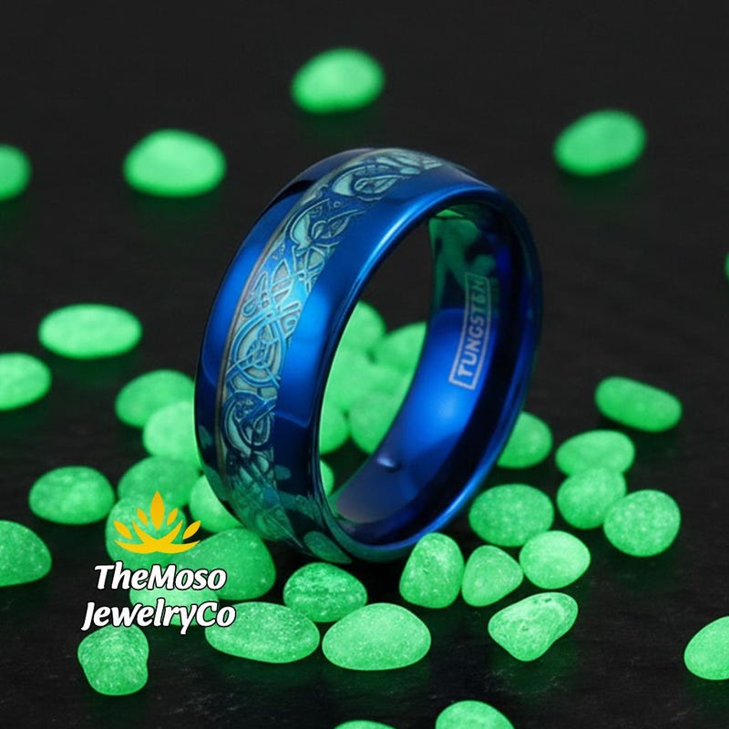 Couples Glow in the Dark Rings - Etsy