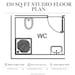 430 Sq Ft Studio Apartment Floor Plan | Tiny Home Design (PDF + DWG) - Etsy