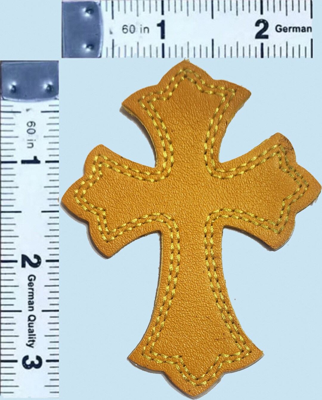 Gothic Cross Sew Iron on Patches for Clothes Patches Leather Chrome ...