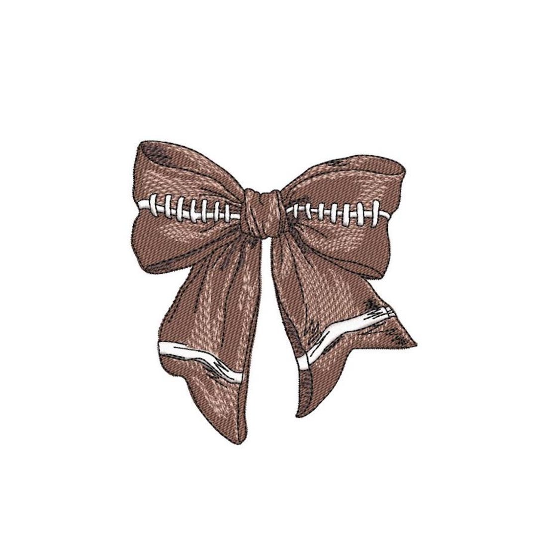 Coquette Football Bow Embroidery Design, Sport Digital File, 3 Sizes - Etsy