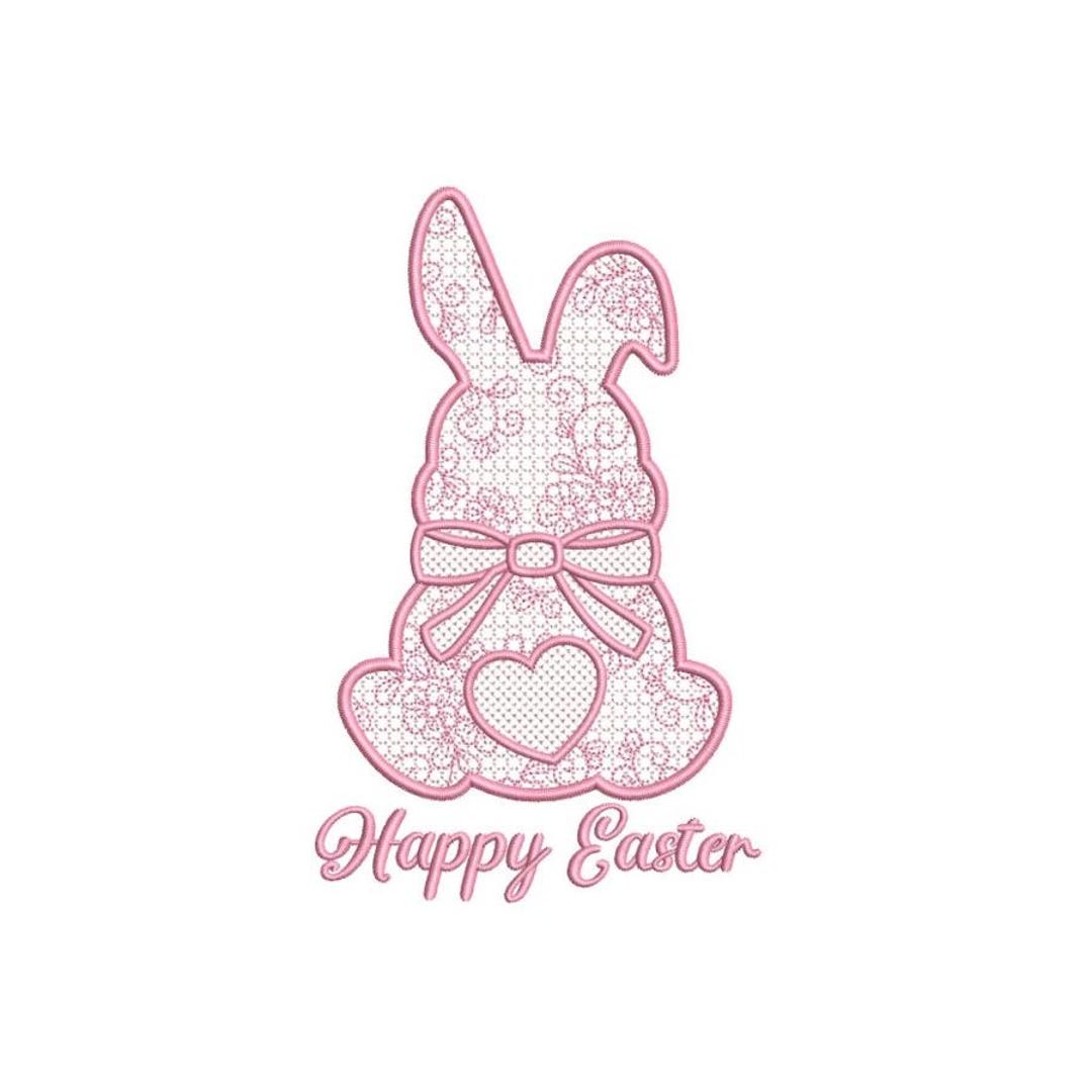 Happy Easter Bunny Embroidery Design, Easter Digital File, 3 Sizes - Etsy