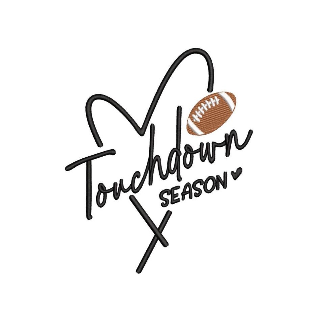 Touchdown Season Embroidery Design, Sport Digital File, 4 Sizes - Etsy