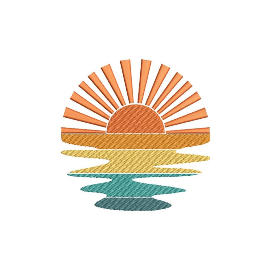 Sun Embroidery Design, Digital File, 3 Sizes - Etsy UK