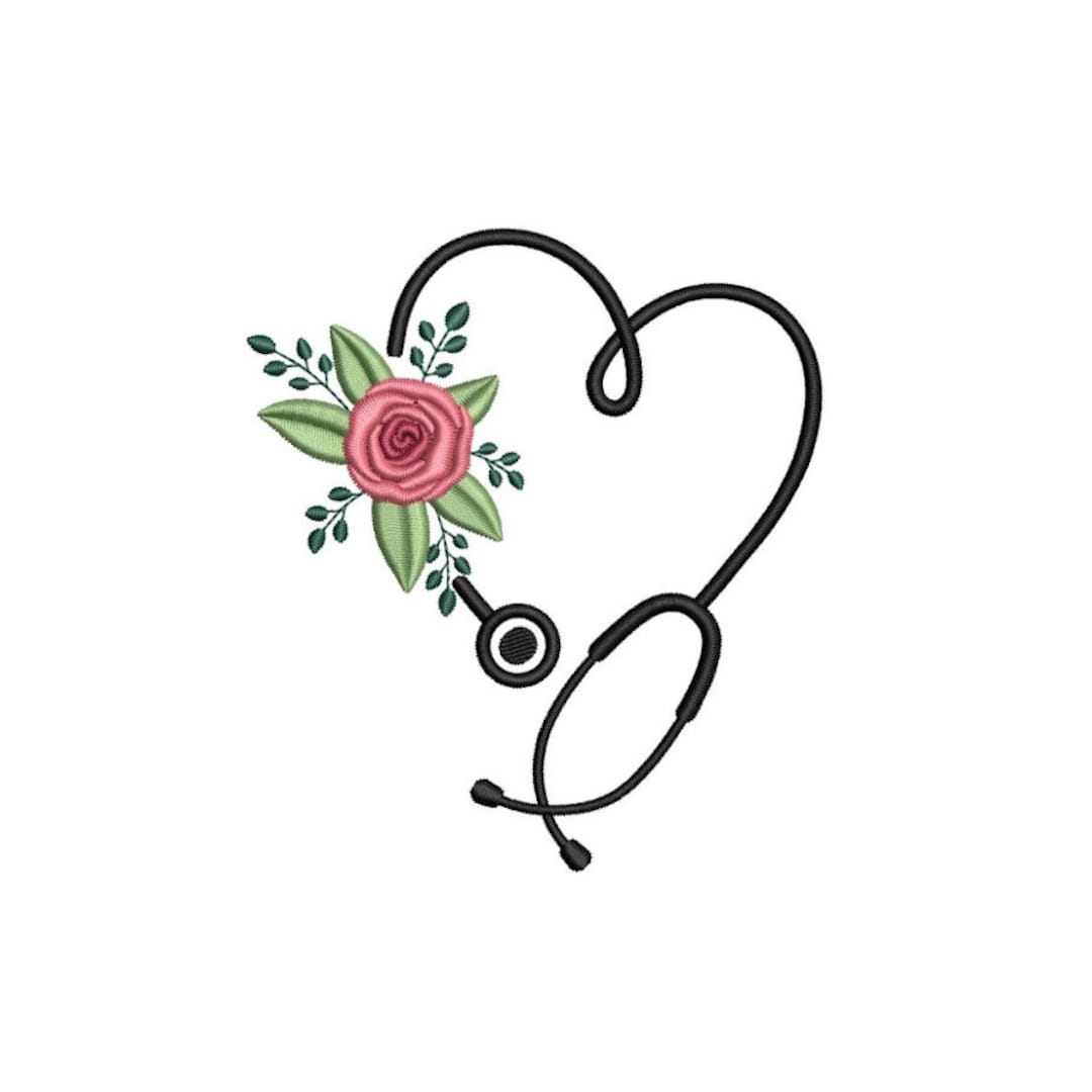 Nurse Embroidery Design, Digital File, 3 Sizes - Etsy