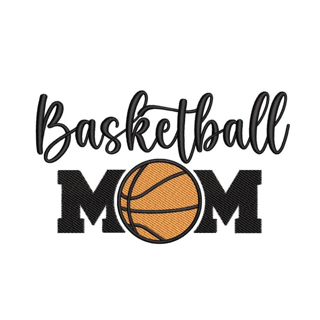 Basketball Mom Machine Embroidery Design, Digital File, 3 Sizes - Etsy