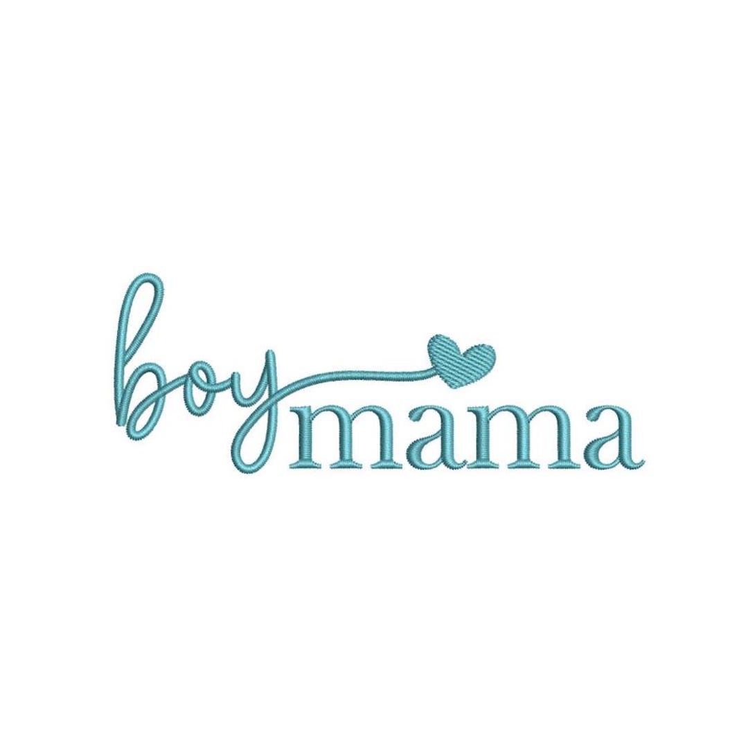 Boy Mama Machine Embroidery Design, Mother's Day Digital File, 5 Sizes ...