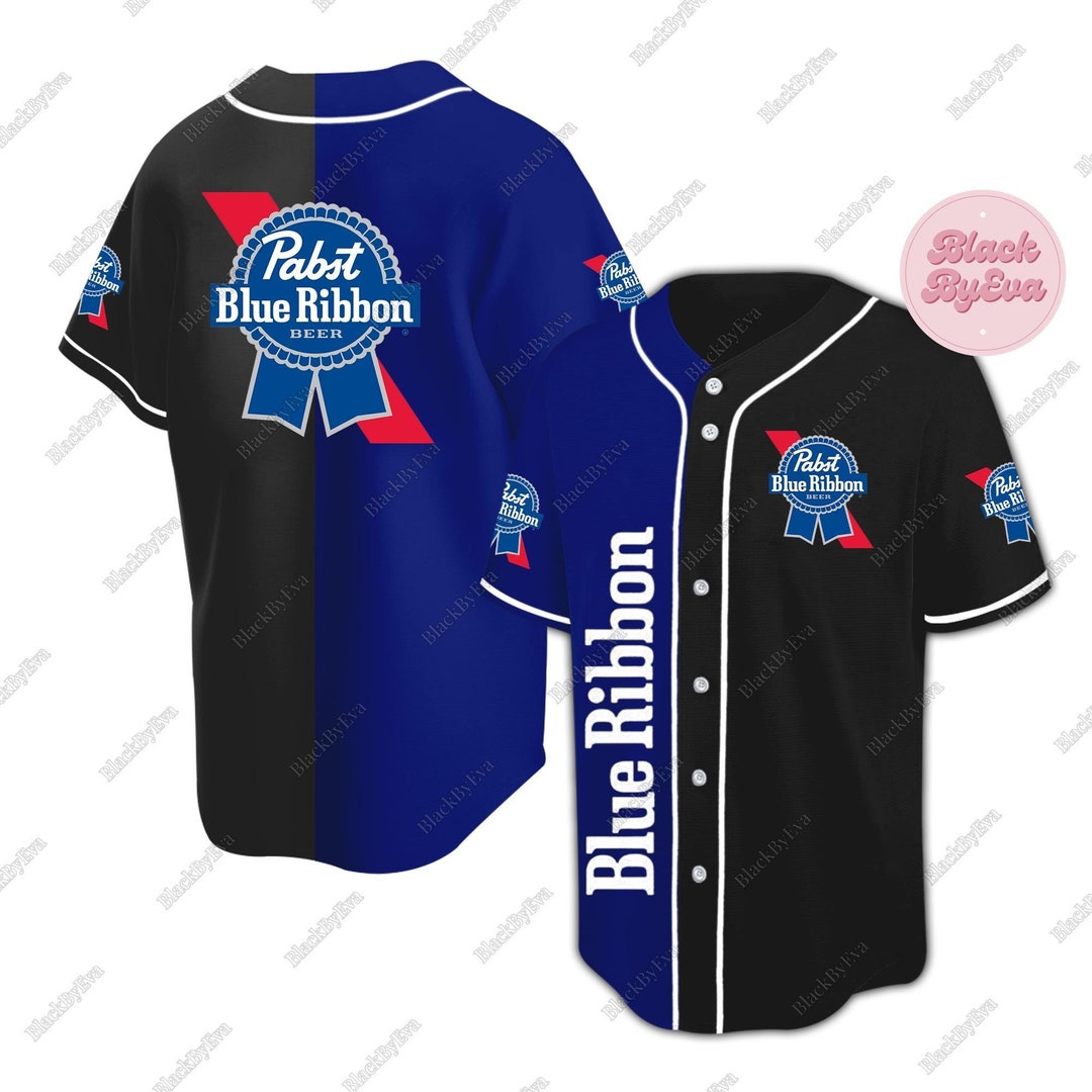 Pabst Blue Jersey, Pabst Blue Jersey Shirt, Pabst Blue Baseball Jersey ...